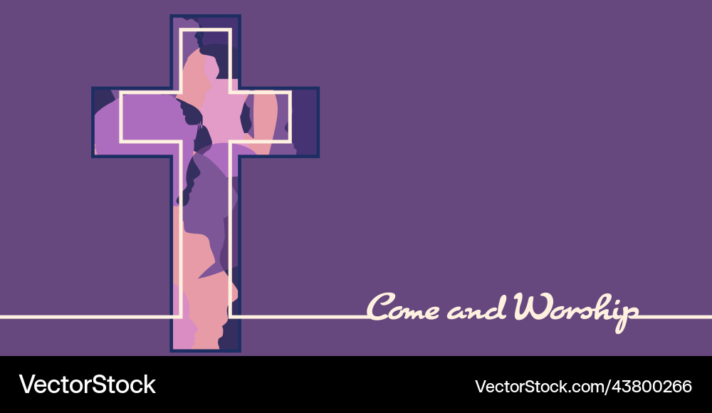 Christianity concept cross Royalty Free Vector Image
