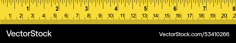 Measurement tape yellow retractable scales Vector Image