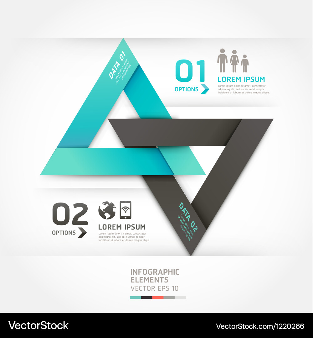 Modern arrow communication origami style Vector Image