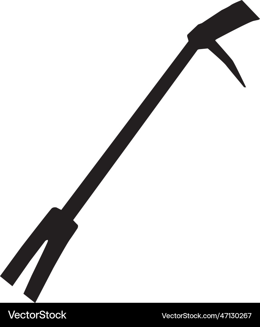 Firefighter halligan bar icon halligans part Vector Image