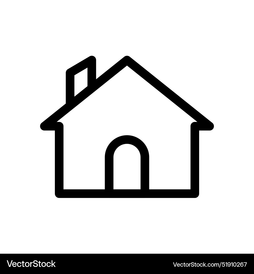 Home icon perfect for real estate and navigation Vector Image