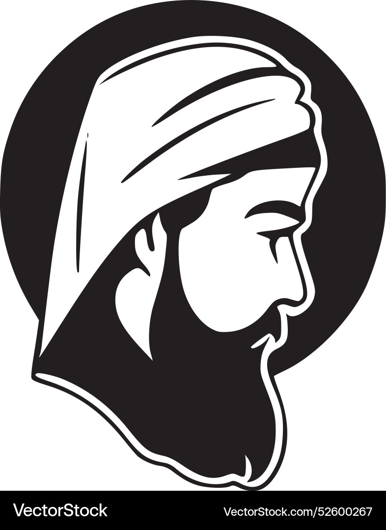 Islam - black and white Royalty Free Vector Image