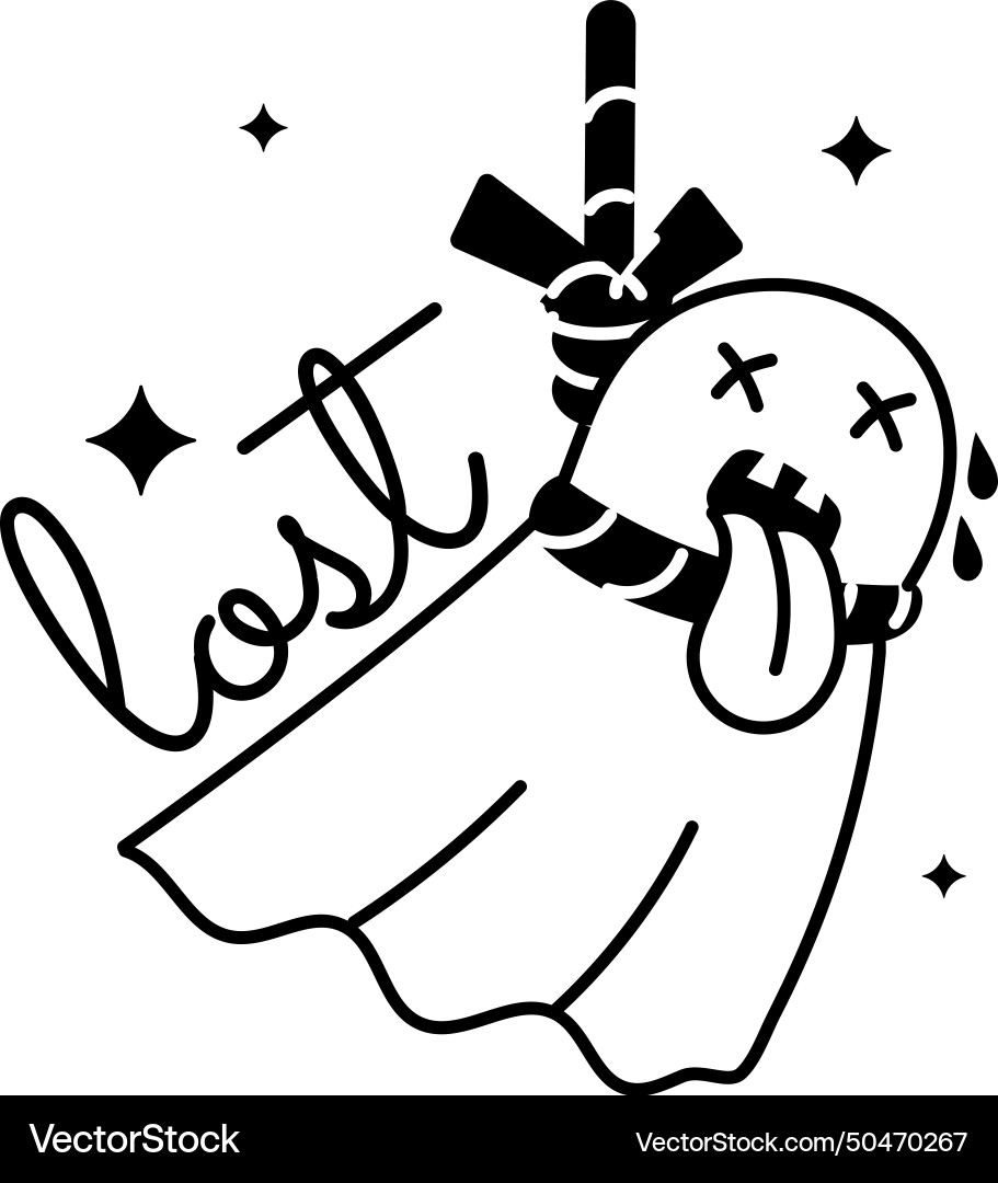 Lost ghost Royalty Free Vector Image - VectorStock