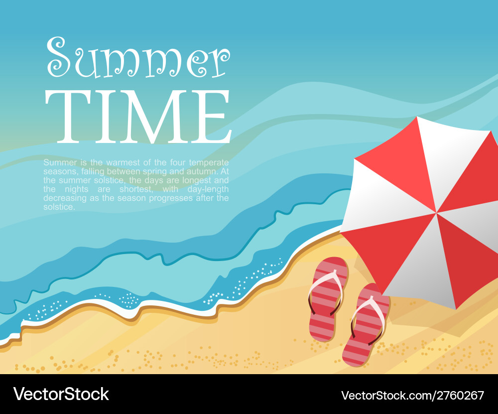 Summertime Royalty Free Vector Image - VectorStock