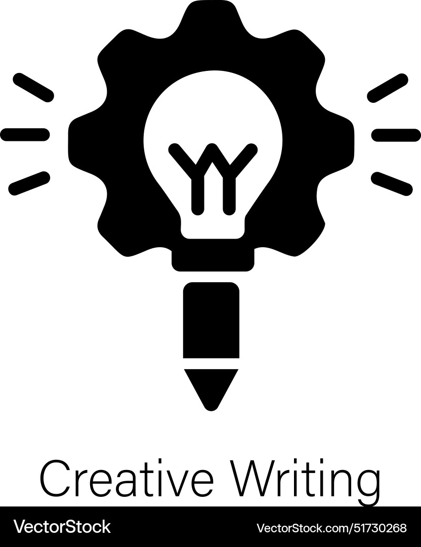 Creative writing Royalty Free Vector Image - VectorStock