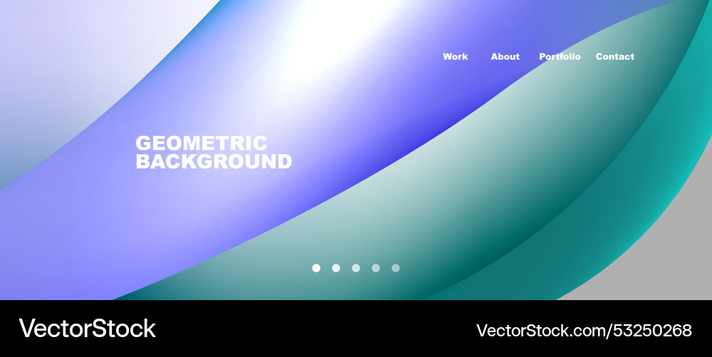 Dynamic flowing shapes concept design composition Vector Image