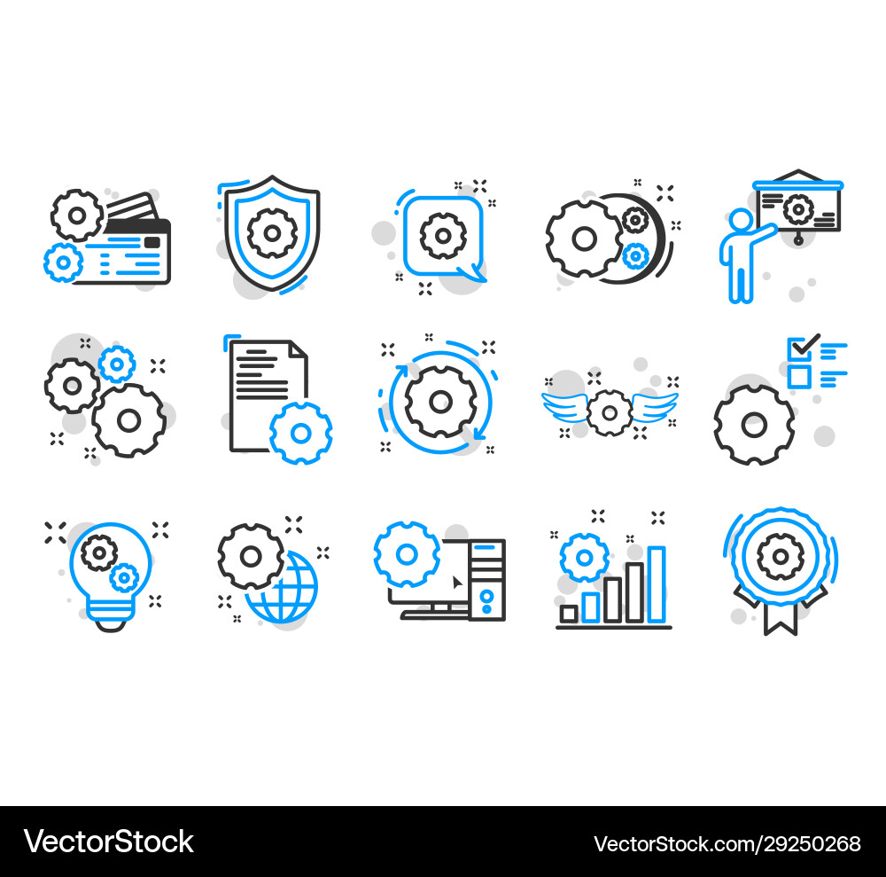 Engineering line icon Royalty Free Vector Image