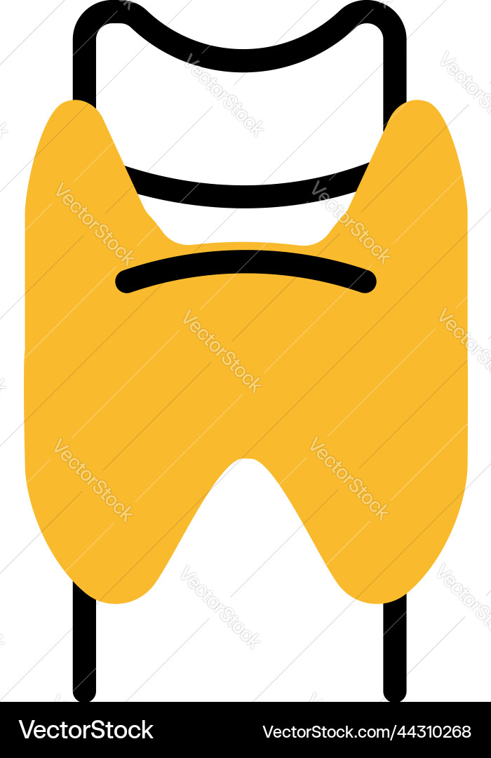 Hospital endocrinology on a white background Vector Image