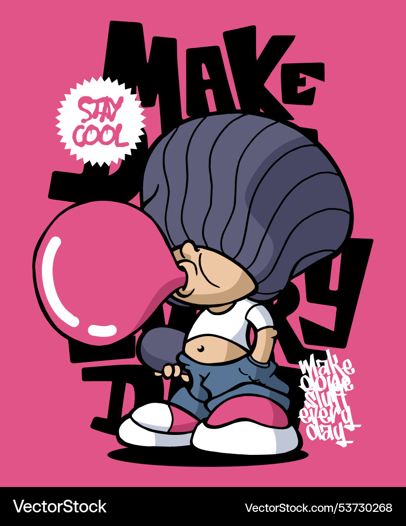 Make dope stuff everyday Royalty Free Vector Image