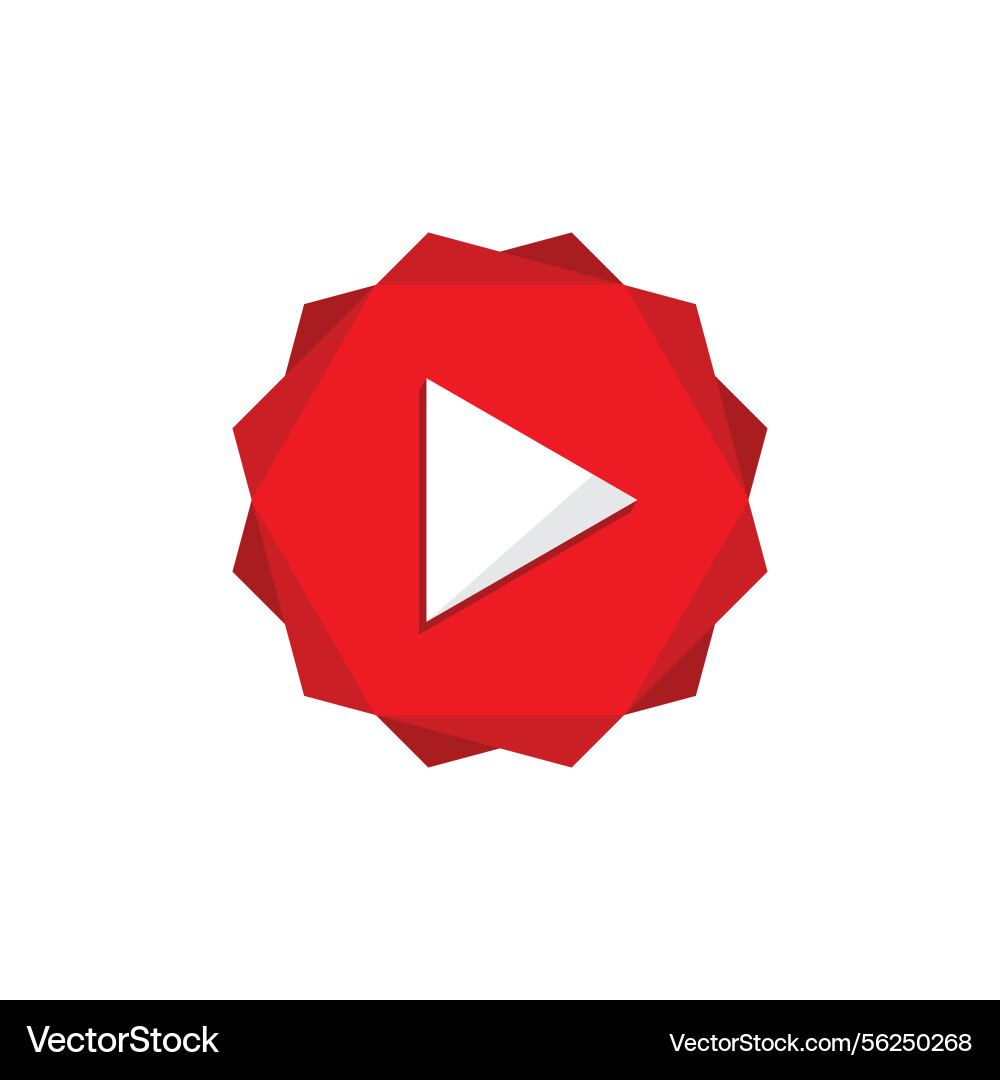 Play button Royalty Free Vector Image - VectorStock