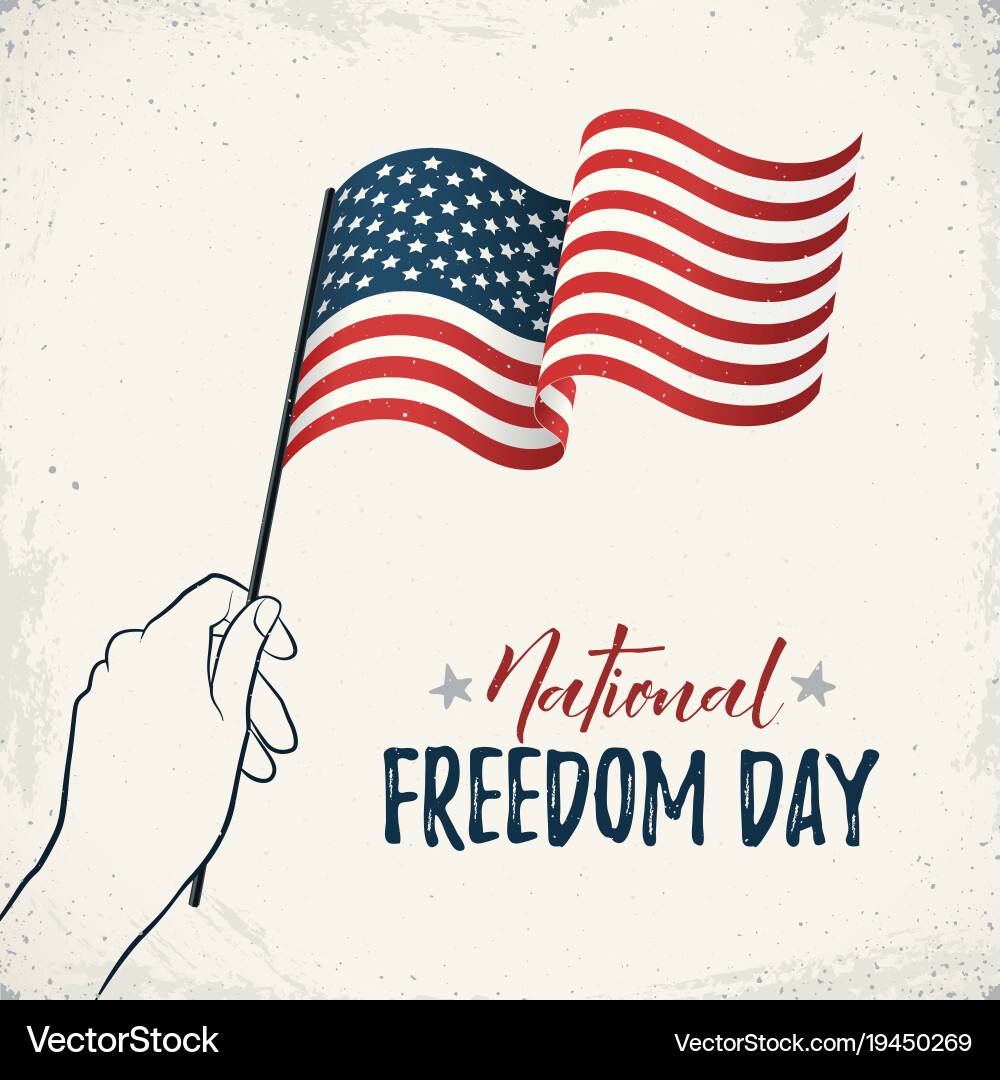 American Freedom Day Royalty Free Vector Image