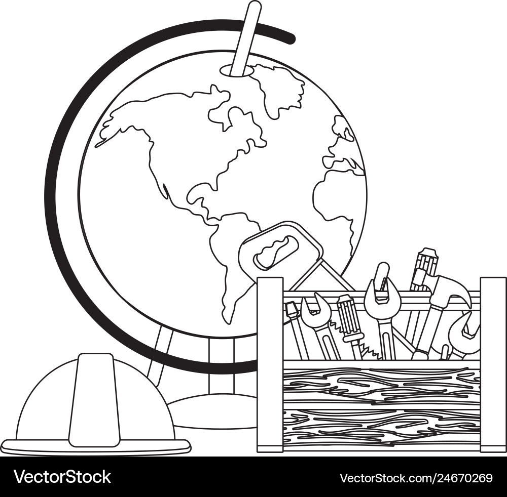 Construction architectural cartoon Royalty Free Vector Image