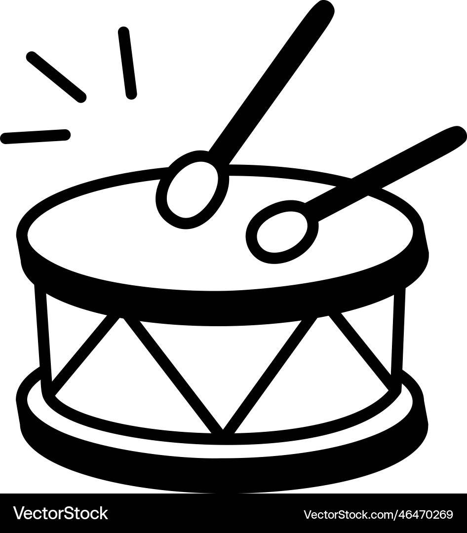 Drum Royalty Free Vector Image - VectorStock