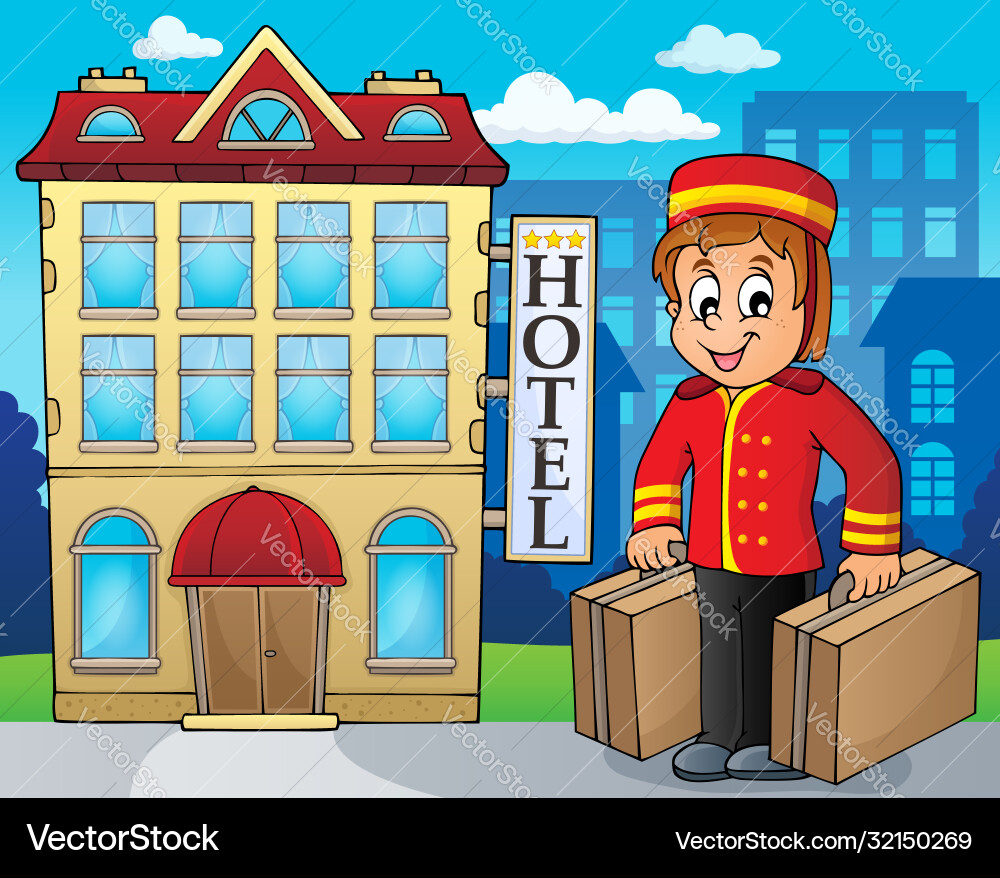 Hotel theme image 2 Royalty Free Vector Image - VectorStock