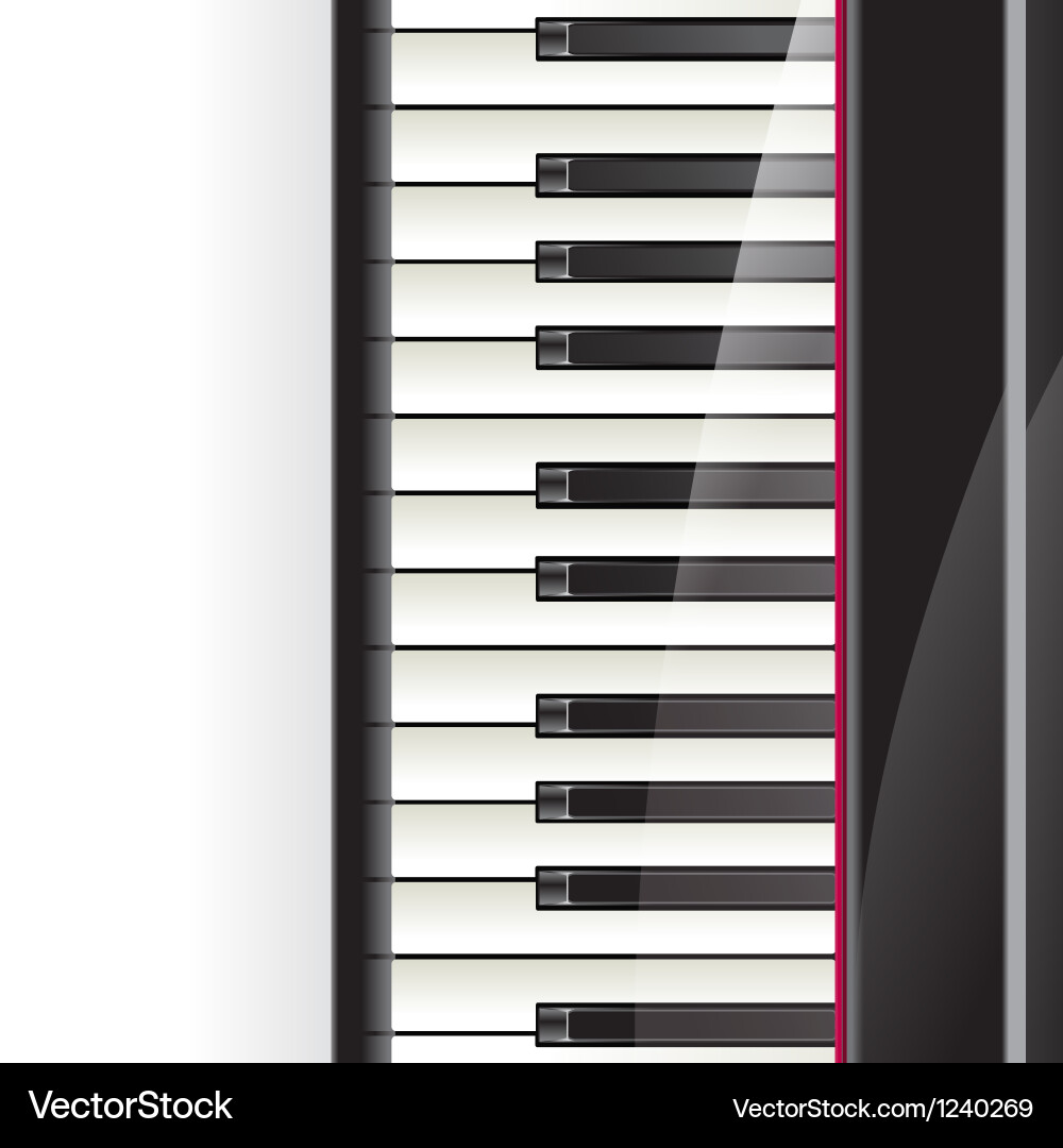 Piano keys Royalty Free Vector Image - VectorStock