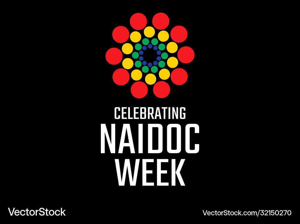 Celebrating naidoc week holiday concept template Vector Image
