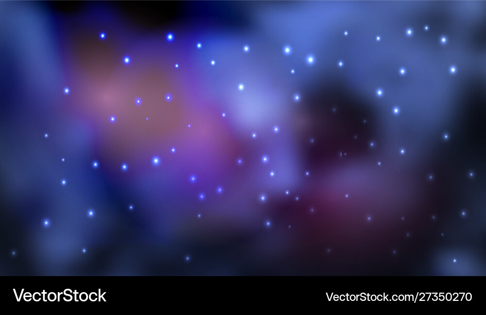 Cosmic background with galaxy space nebula Vector Image