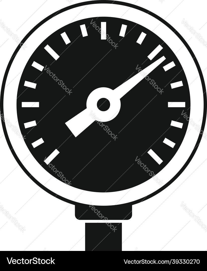 Pressure manometer icon simple gas meter Vector Image