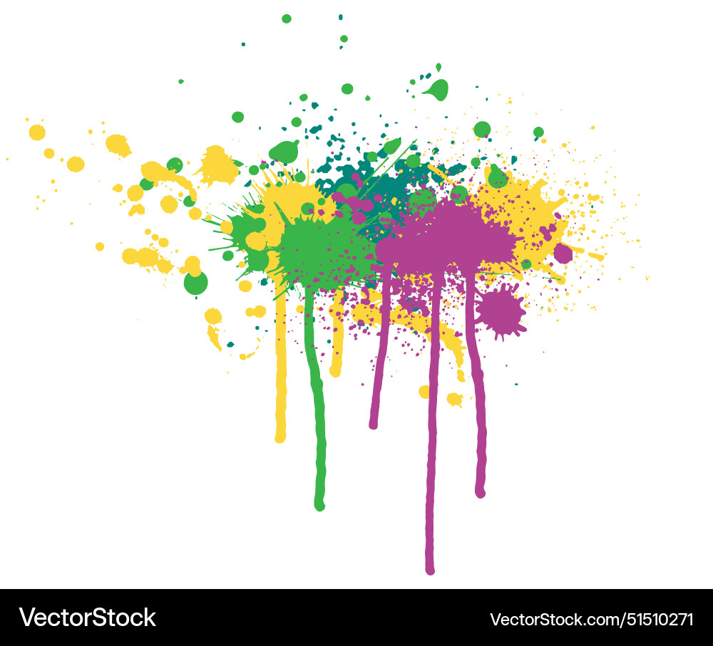 Beautiful banner with bright colorful splash Vector Image