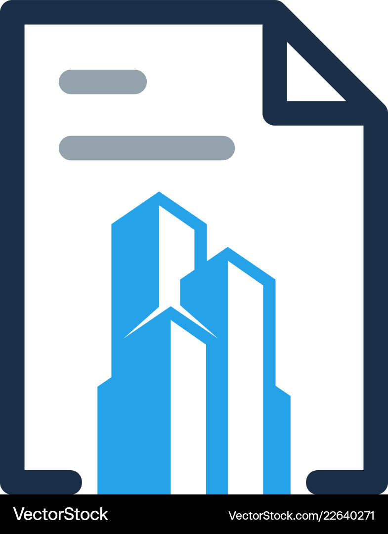 Building document logo icon design Royalty Free Vector Image