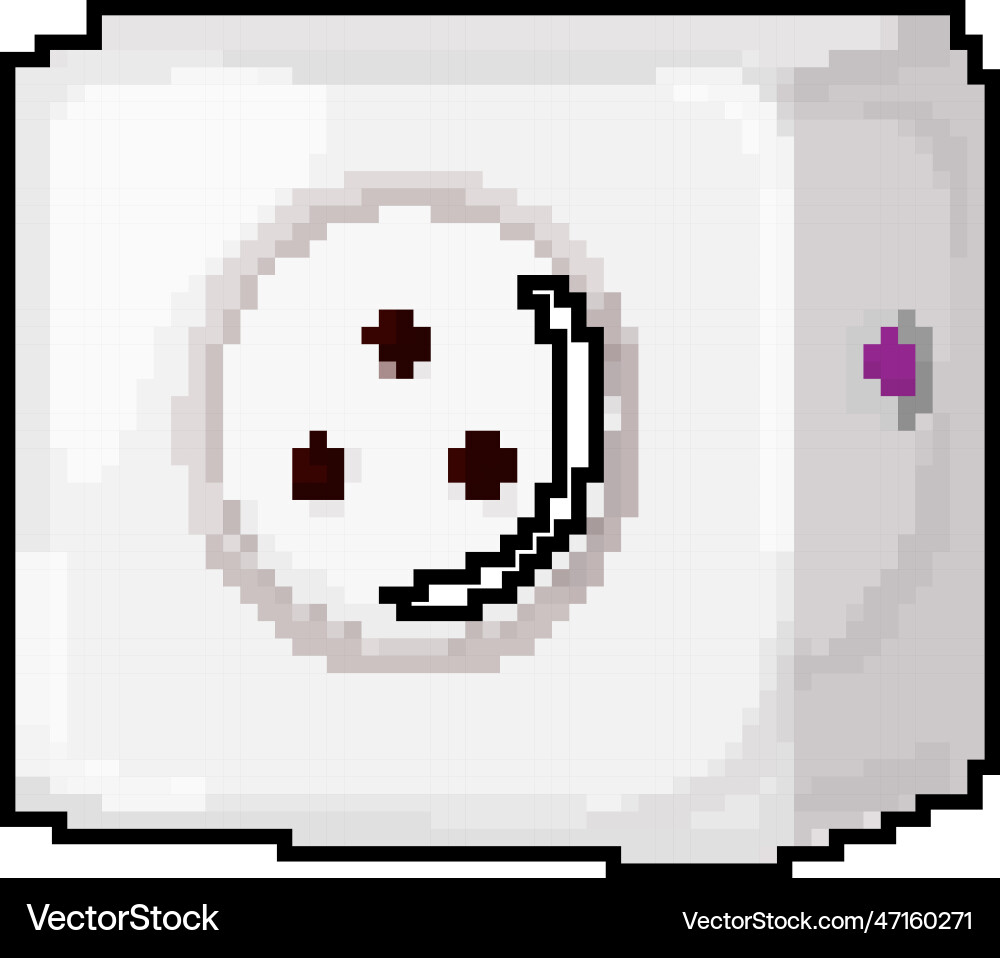 Energy smar plug game pixel art Royalty Free Vector Image
