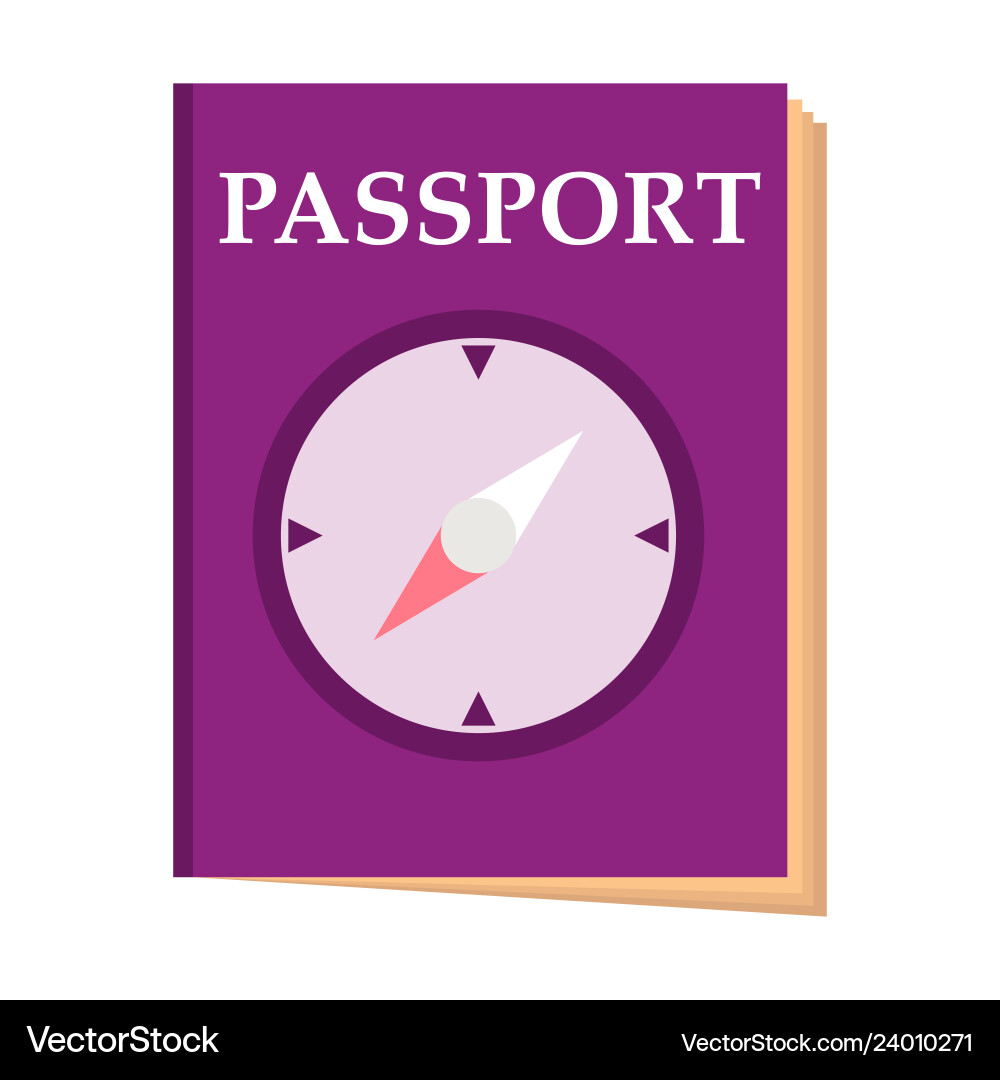 International passport template with sample Vector Image