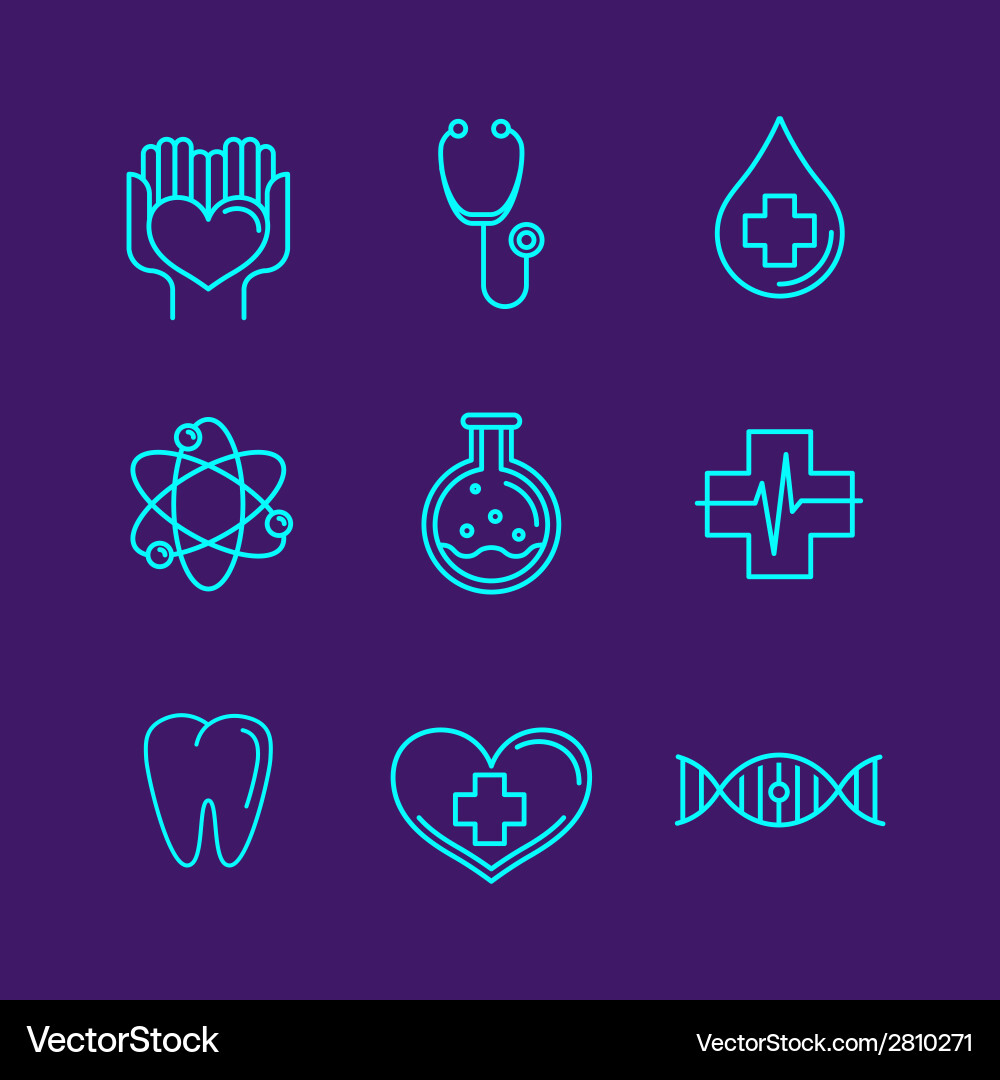 Medicine logos Royalty Free Vector Image - VectorStock