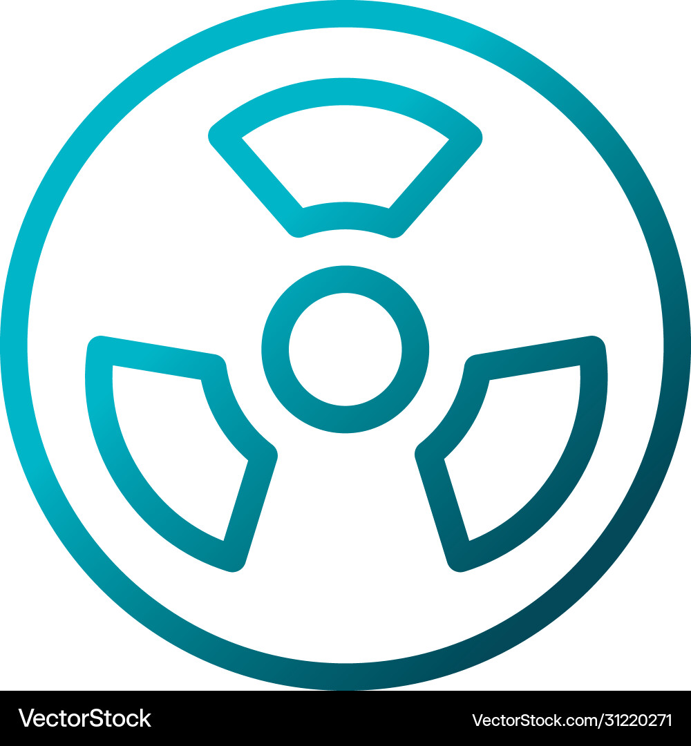 Nuclear medicine symbol laboratory science Vector Image