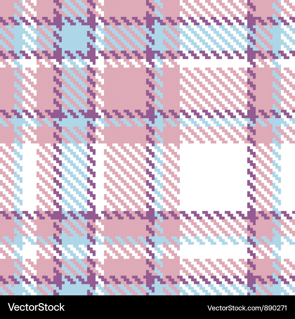Seamless plaid fabric pattern Royalty Free Vector Image