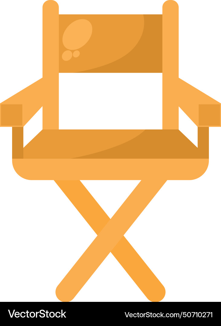 Theater director chair Royalty Free Vector Image