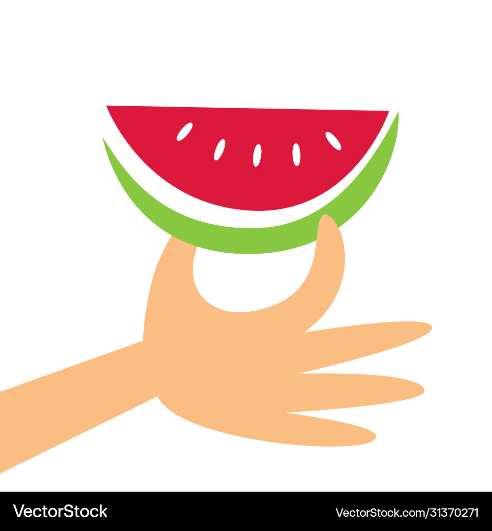 Watermelon slice icon Royalty Free Vector Image