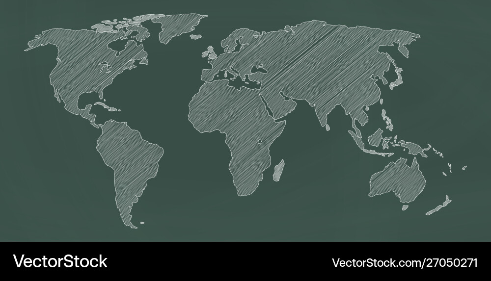 World map Royalty Free Vector Image - VectorStock