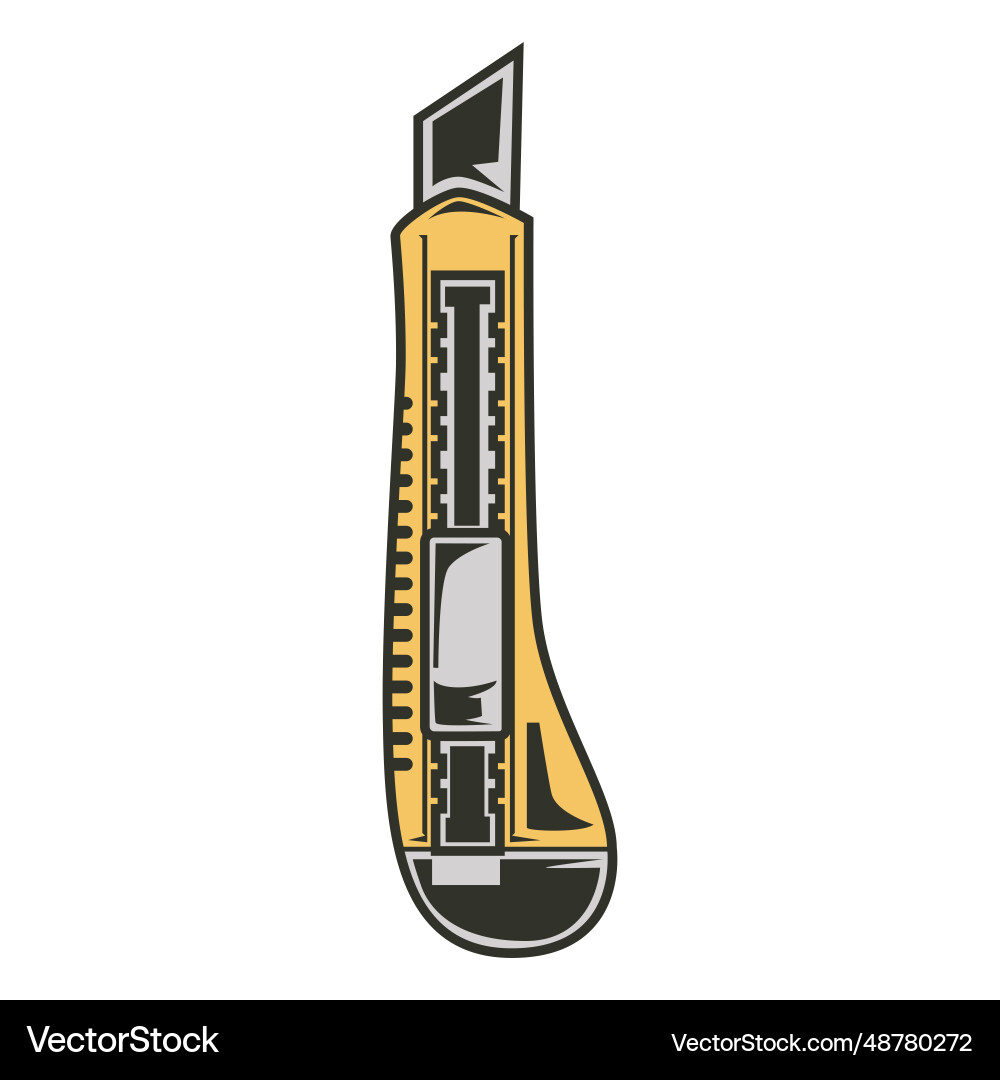 Cutter tools colored Royalty Free Vector Image