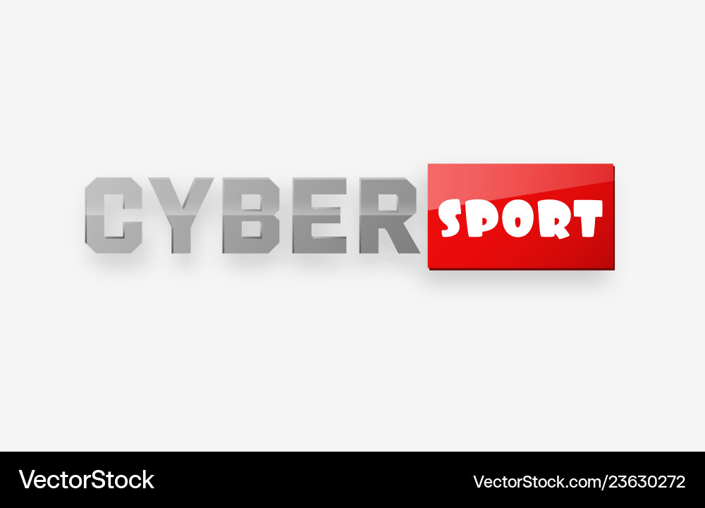 Cyber sport logo Royalty Free Vector Image - VectorStock