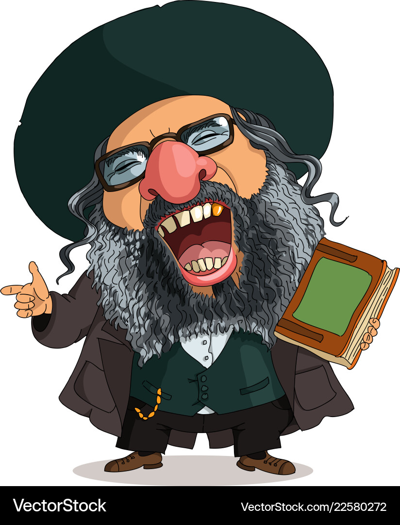 Funny jew Royalty Free Vector Image - VectorStock