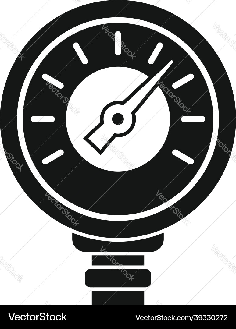 Gauge manometer icon simple pressure gas Vector Image