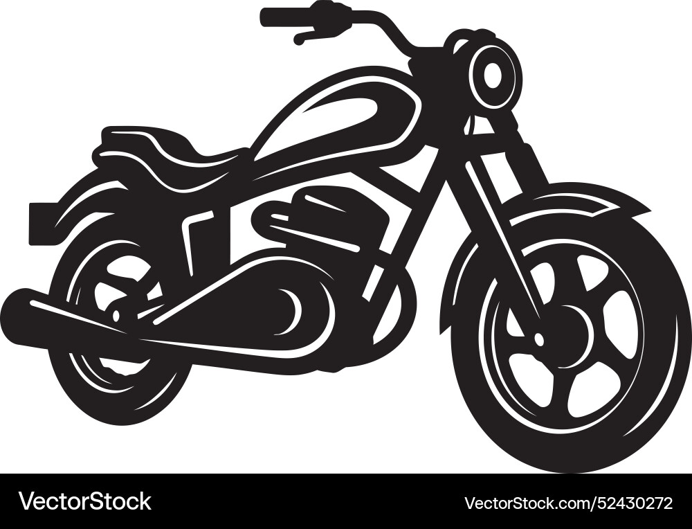 Harley imagemonotone street racer Royalty Free Vector Image