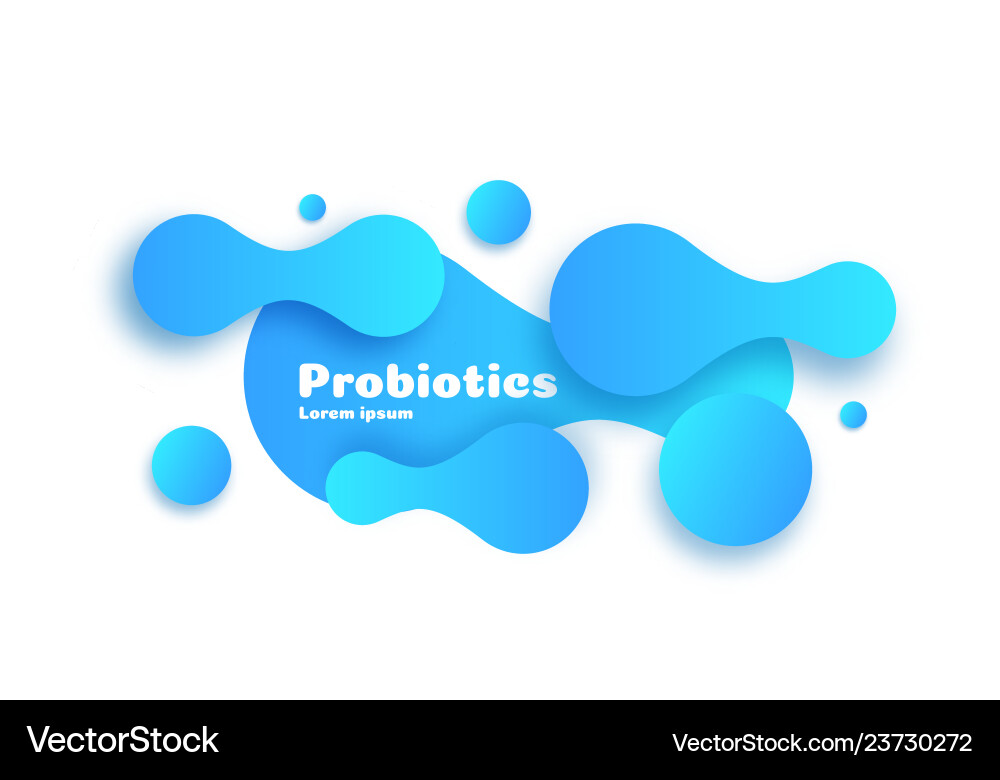 Probiotics bacteria design Royalty Free Vector Image
