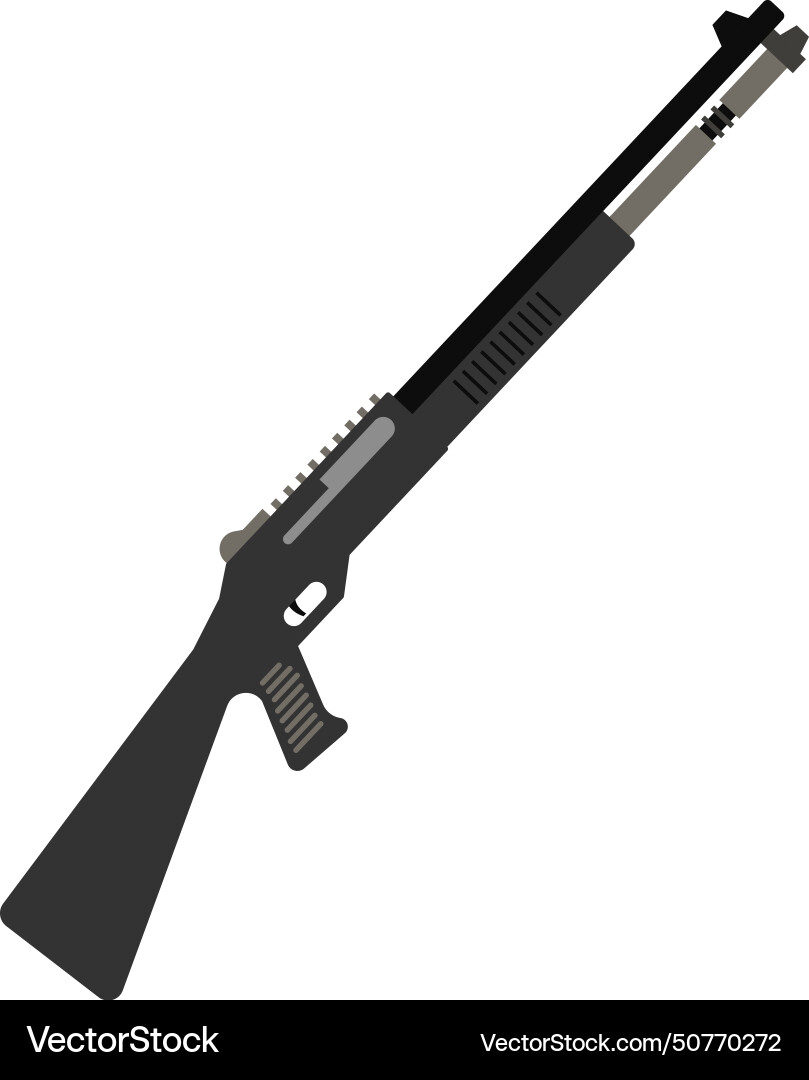 Shotgun icon double barrel gun hunter weapon Vector Image