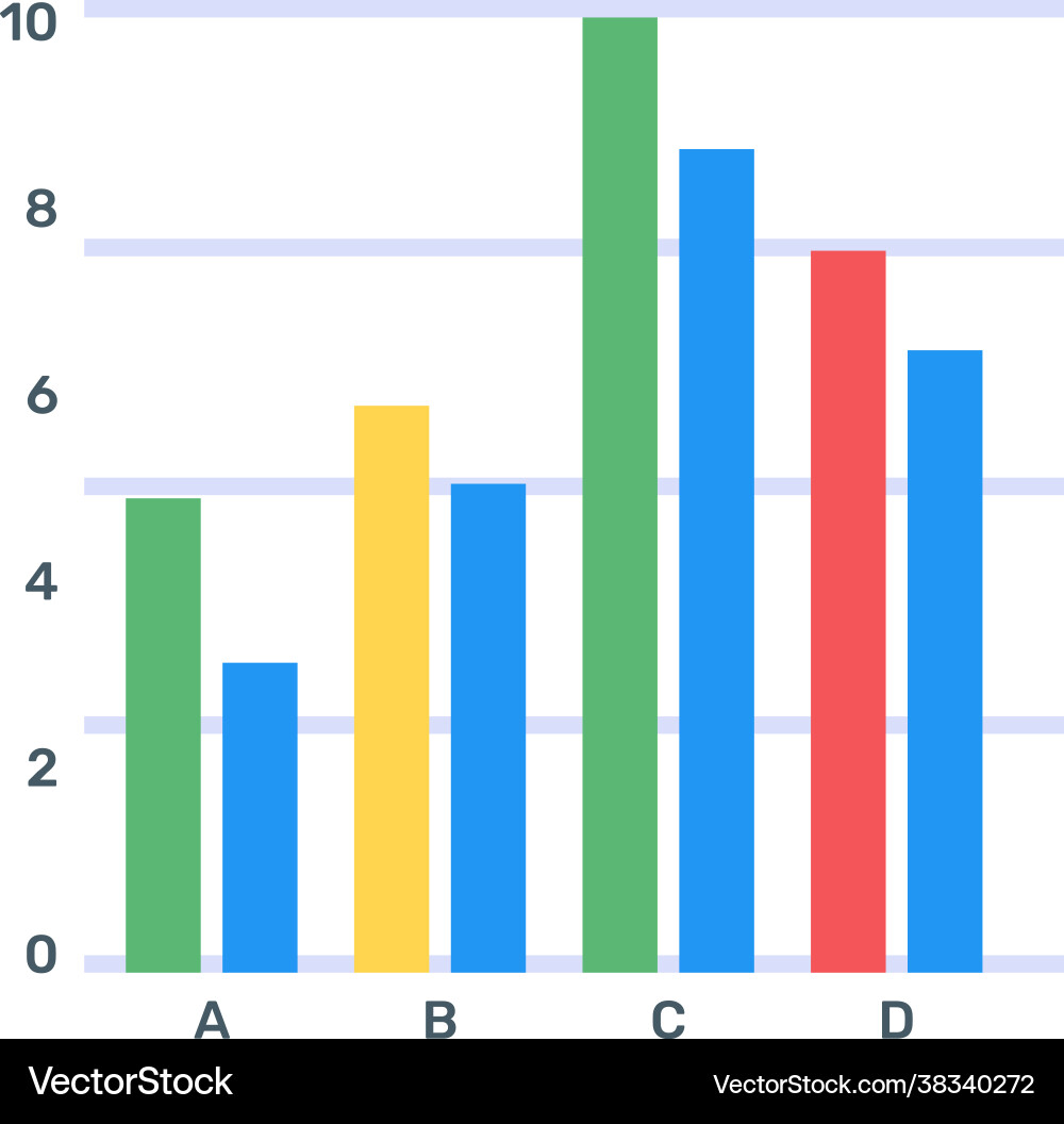 Stacked bar diagram Royalty Free Vector Image - VectorStock