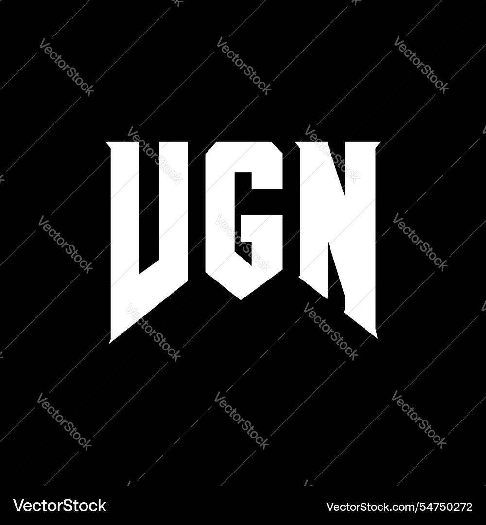 Vgn letter logo design for technology company Vector Image