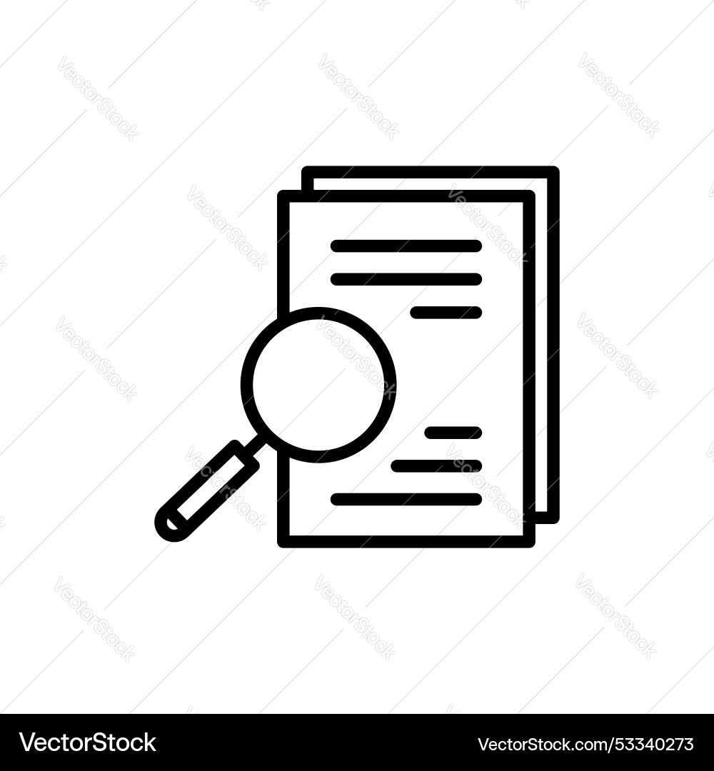 Case studies icon Royalty Free Vector Image - VectorStock