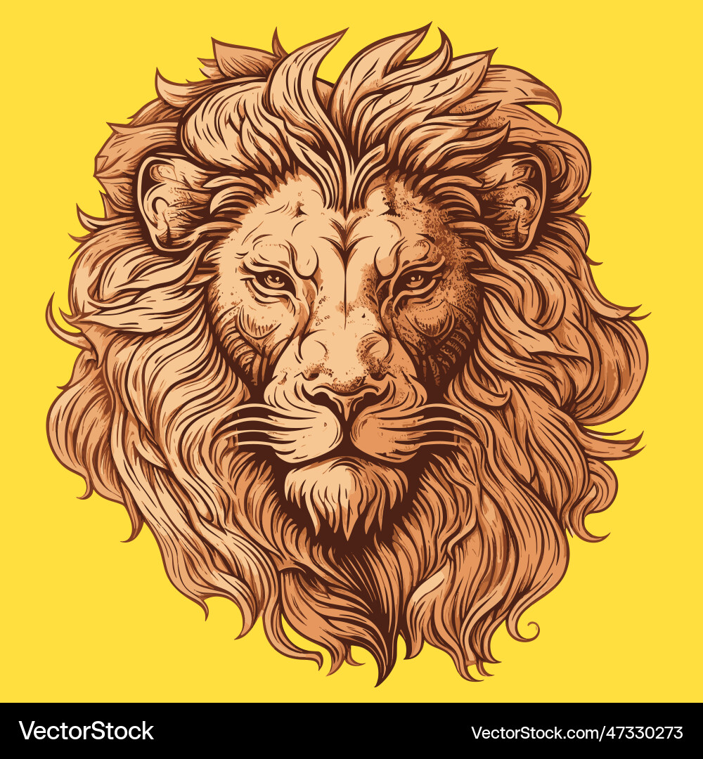 Lion design for your artwork Royalty Free Vector Image