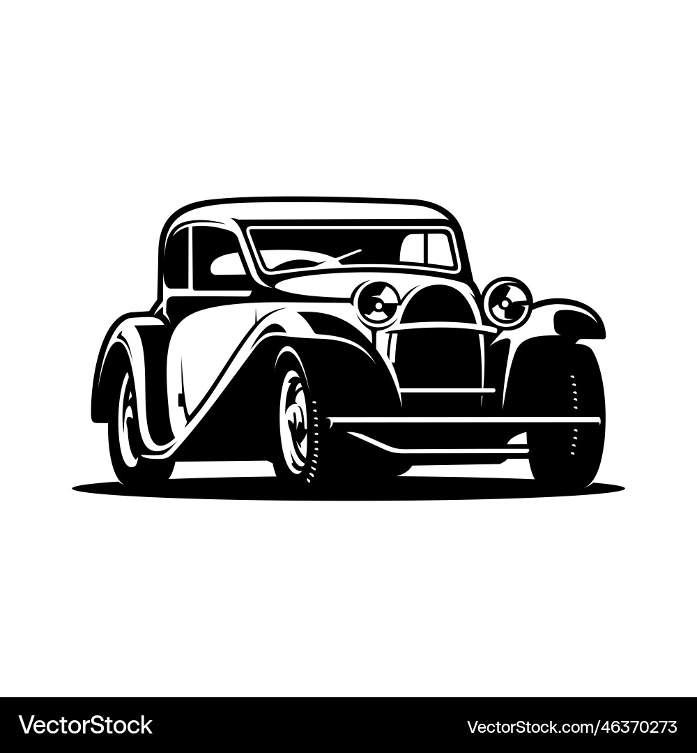 Luxury vintage car Royalty Free Vector Image - VectorStock