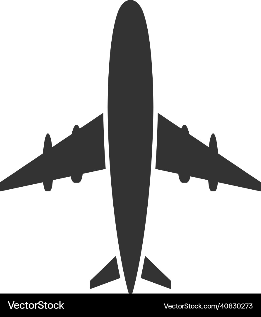 Plane icon design template isolated Royalty Free Vector