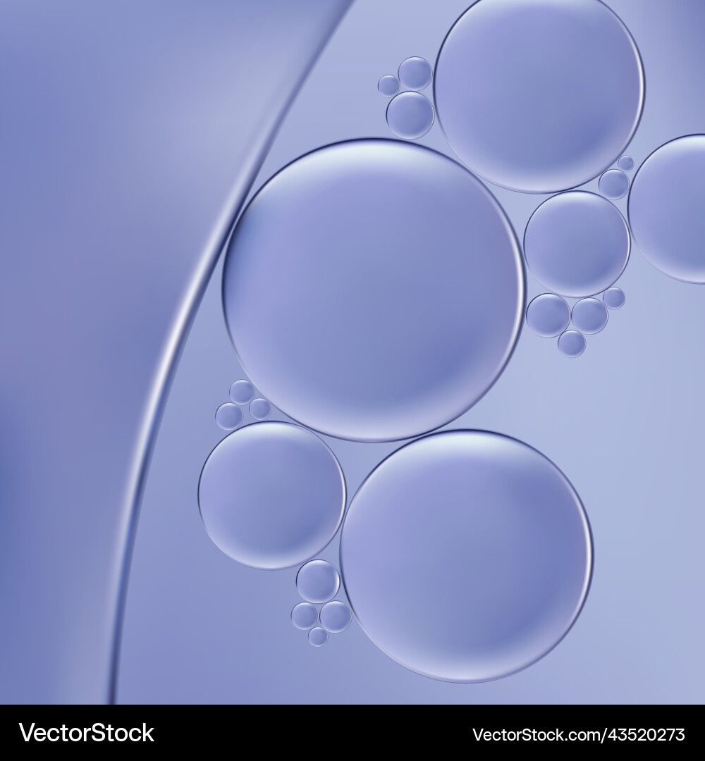 Realistic macro beauty and cosmetics clear gel Vector Image