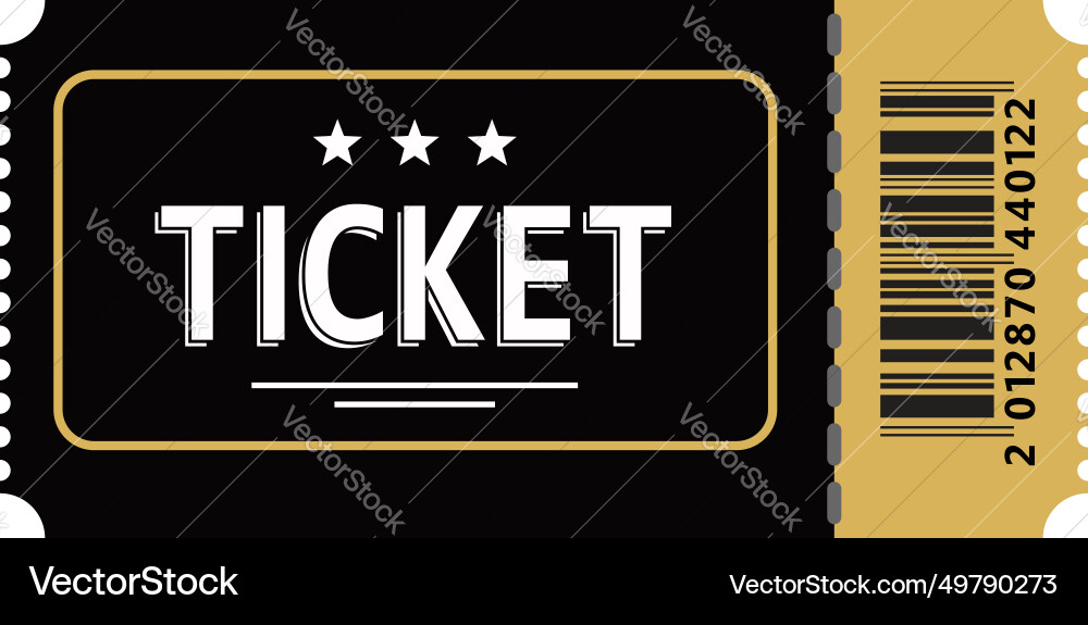 Ticket icon Royalty Free Vector Image - VectorStock