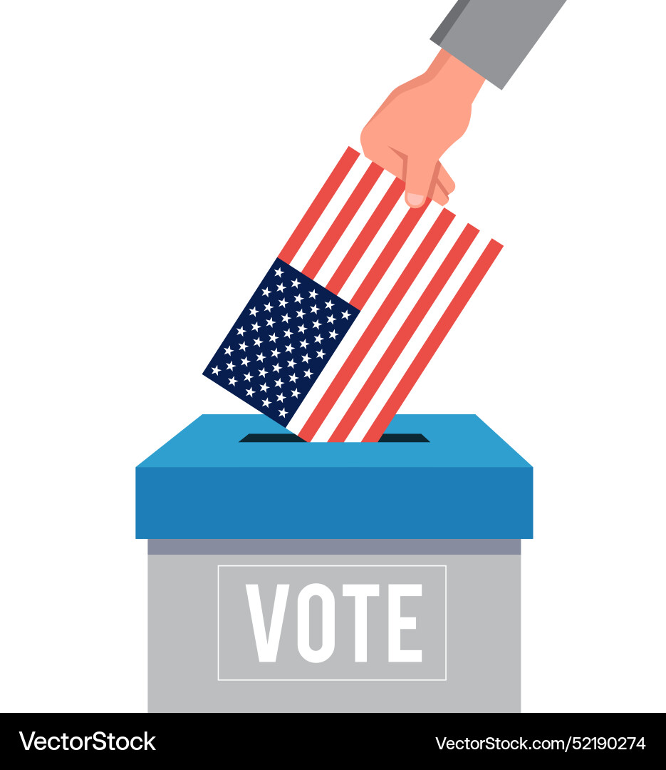 Elections campaign concept design poster banner Vector Image