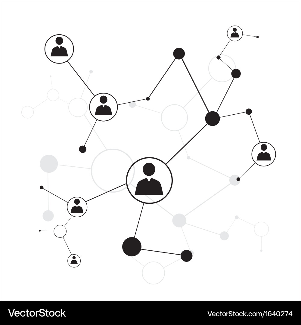 Human connection Royalty Free Vector Image - VectorStock