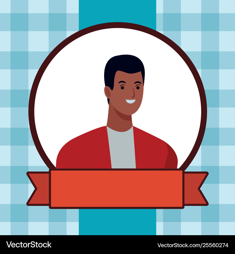Man avatar cartoon character Royalty Free Vector Image